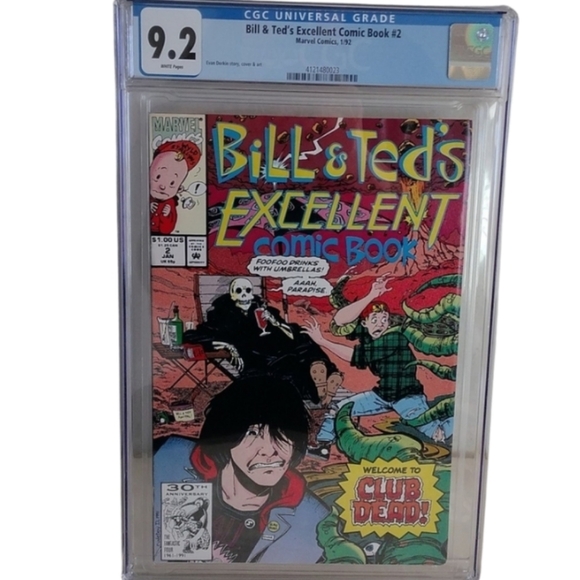 Marvel | Art | Marvel Bill Teds Excellent Comic Book Cgc Graded 92 Wp ...